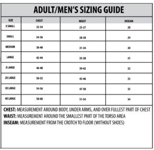 Badger Sportswear Men’s Sizing Chart – EMI Corporate Apparel